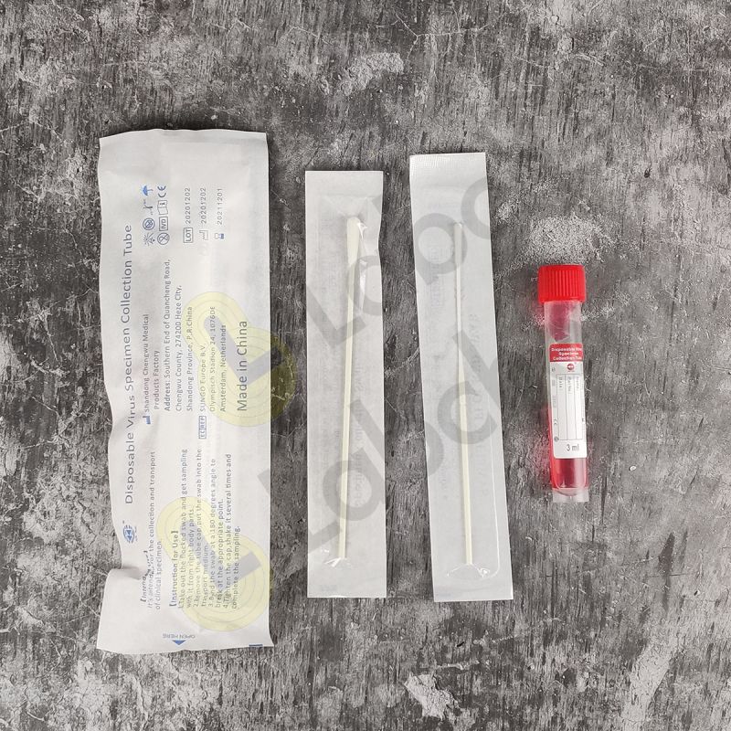 Viral Transport Media Kit (VTM) 3ml, Non-Inactivated (Pink) with 2 ...