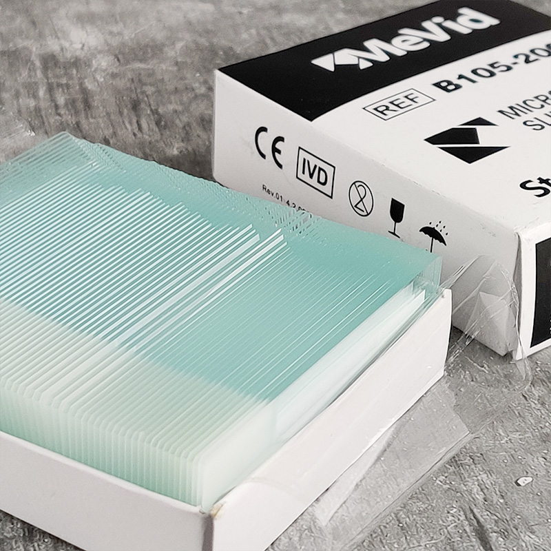 Sinfrost Microscope Slide, one end frosted, standard, ground, 45° Edge ...