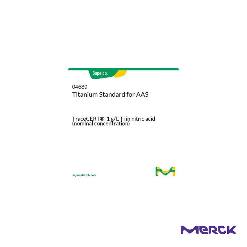 Titanium Standard for AAS TraceCERT, 1 g/L Ti in nitric acid (nominal ...